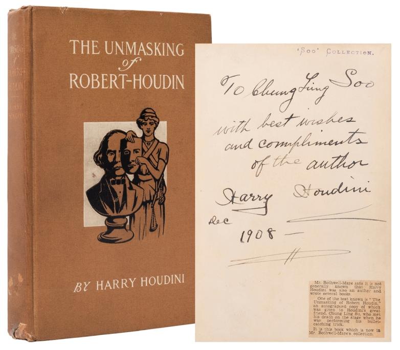 Houdini Memorabilia & Exceptional Lithographs at Potter & Potter | Fine ...