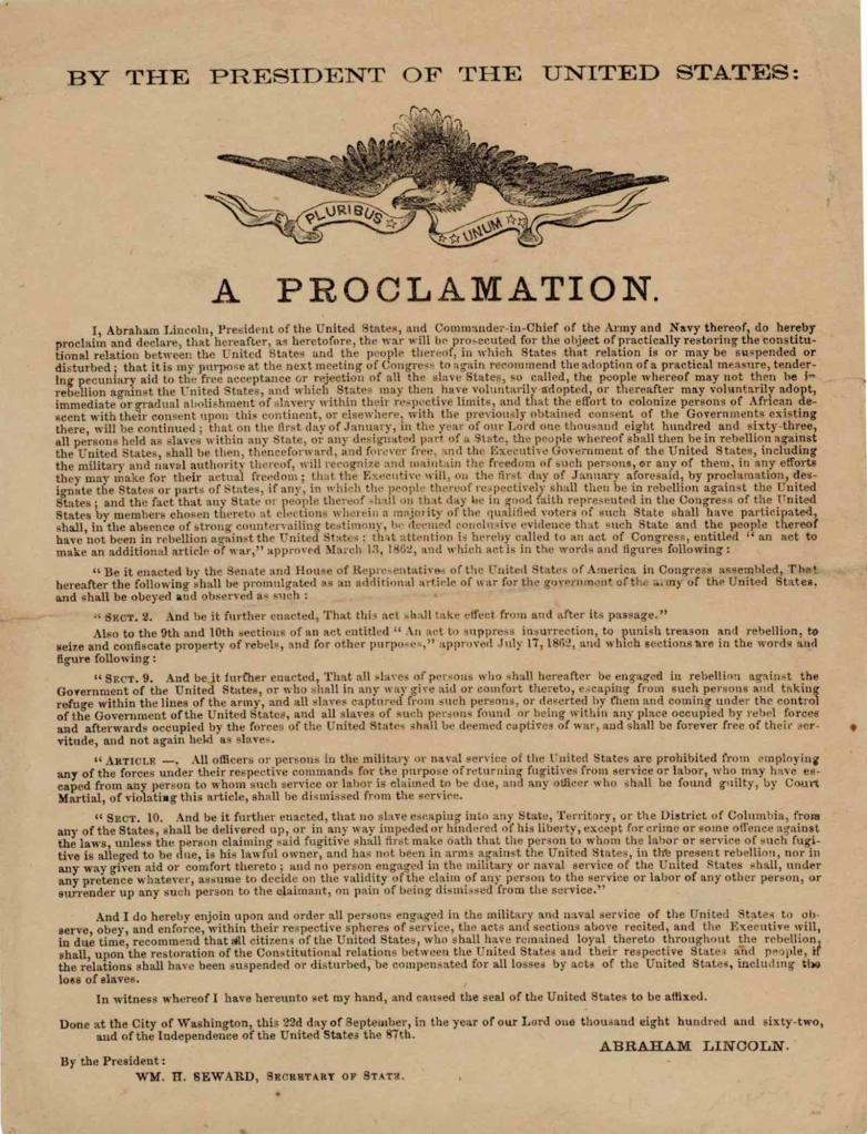 Gettysburg Address, Emancipation Proclamation, and DNA Correspondence ...